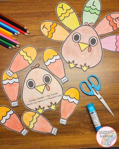 Turkey Name Craft | Thanksgiving Craft Kindergarten | Turkey Name ...