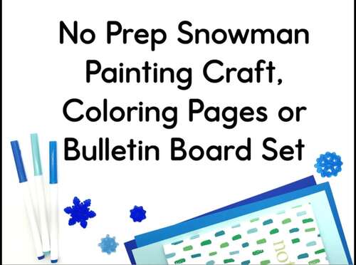 Winter Snowman Craft Template-January Snowman Craft-Kindergarten 1st ...