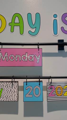 Rainbow / Dalmatian Hanging Calendar - Flip Calendar by DEAFinitely ...