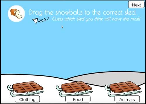 Winter Category and Object Function | Boom Cards™ by SpeechySisters