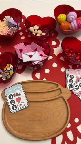 Love Potion Valentine's Day Math Counting Centre by kindielife - Melissa