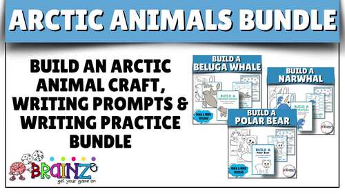 Winter Animal Cut & Paste Craft and Literacy Bundle by BRAINZe | TPT