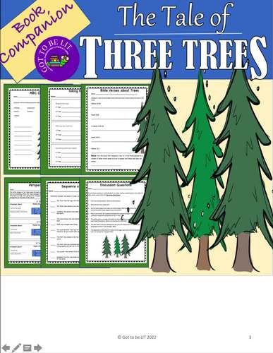 Note Taking Activities: The Tale of Three Trees - Perfect for Easter
