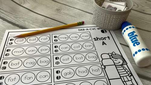 Dab-A-CVC Word! Phonics Literacy Center by Melissa Jackson | TpT