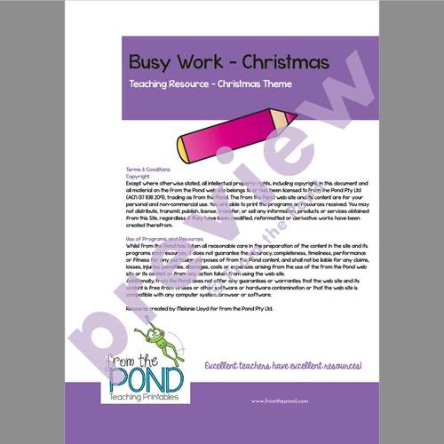 No-Prep Christmas Printables for Kindergarten | Math & Literacy ...