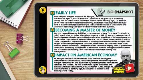 J.P. Morgan LINKtivity® (Digital Biography Activity | Research Activity)