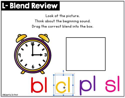 L-Blends Review for Google Slides | Distance Learning by ONEderful In First