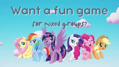 My Little Pony Open-Ended Reinforcer Puzzle Game *Great for Mixed Groups!*
