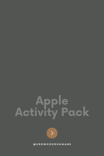 Preschool and Kindergarten Art, Math, and Play Activities: Apple Themed