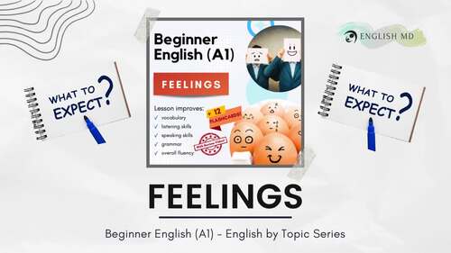 Feelings - Beginner ESL for Adults & Teens (A1) by English MD | TPT