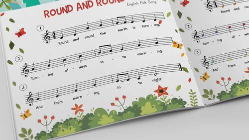 Round and Round - English Round | Recorder & Boomwhackers Sheet Music