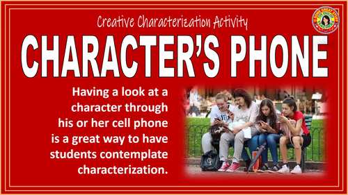 Frankenstein Characterization Activity The Character's Phone | TpT