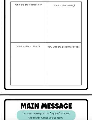 Simple Graphic Organizer Packet ~Reading Comprehension~ by They Call Me ...