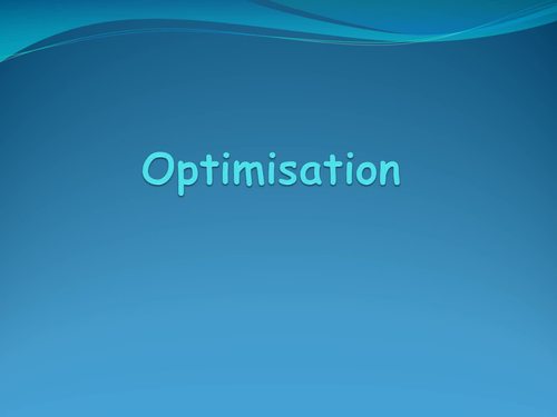 IBHL - Applications of differentiation: Optimisation by Maths Support ...