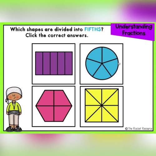 Understanding Fractions BOOM™ Cards | Fractions of a Whole | 3.NF.1