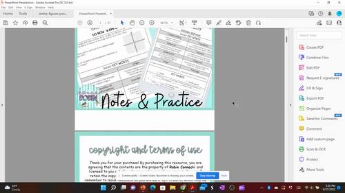 Similar Figures Guided Notes by Robin Cornecki - Round Robin Math