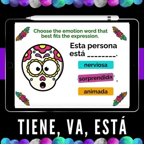 Boom Cards | Spanish High Frequency Verbs | Tener, Ir, and Estar