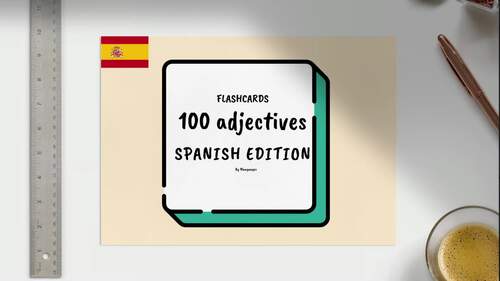 Printable Adjective Flashcards for Language Development (Spanish edition)