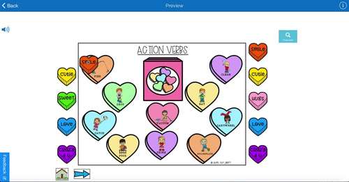 VALENTINE CANDY HEARTS, LANGUAGE - DIGITAL BOOM CARDS (SPEECH THERAPY)