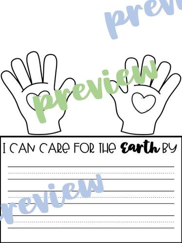 Earth Day Writing Craft Activity using Coffee Filters by Anh Huynh