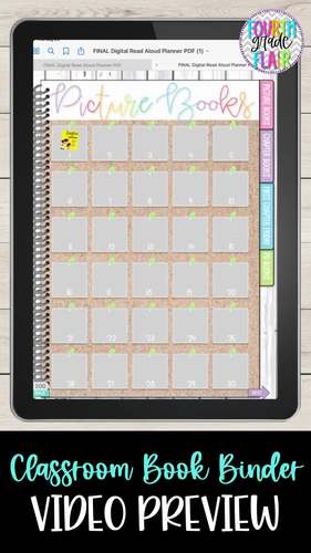Classroom Book Binder Digital Planner | Works with Goodnotes & Notability!