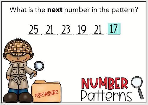 Number Patterns - Generate, Extend, and Analyze Number Patterns Boom Cards