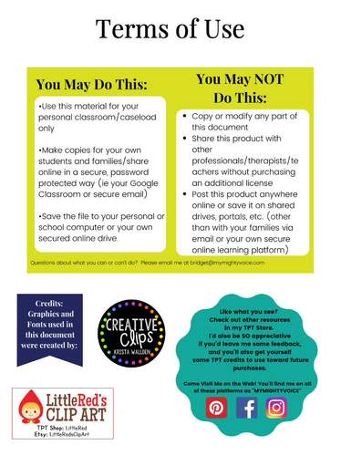 Back to School Activities for Speech & Language Therapy-Fillable PDF ...
