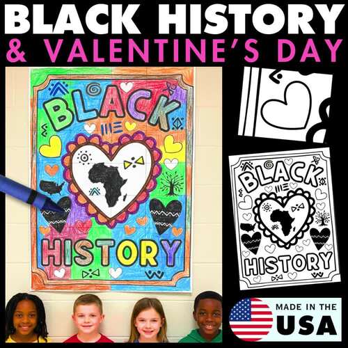 Black History Month & Valentine’s Day Collaborative Poster Activity ...