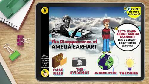 History Mystery: Amelia Earhart's Disappearance LINKtivity® | TPT