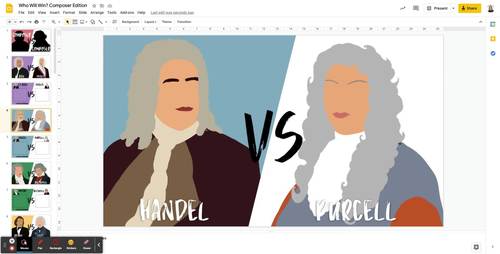 Who Will Win? Composer Edition for Google Slides™ | Distance Learning