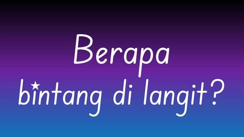 10 stars counting in Indonesian story activity by Aaaamzhhh Creative