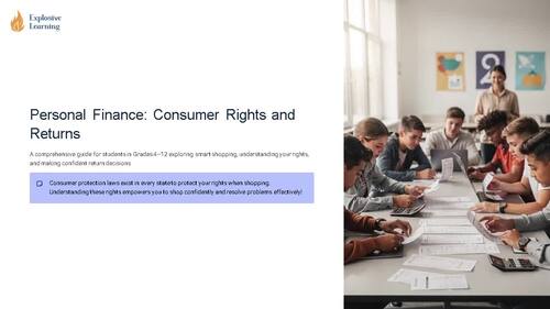 Personal Finance Consumer Righ | Career Readiness PowerPoint Lesson