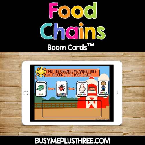 Food Chains BOOM CARDS™ Science Digital Learning | TpT