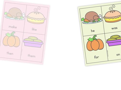 Thanksgiving Preschool Activity Write the Room Kindergarten Sight Words ...