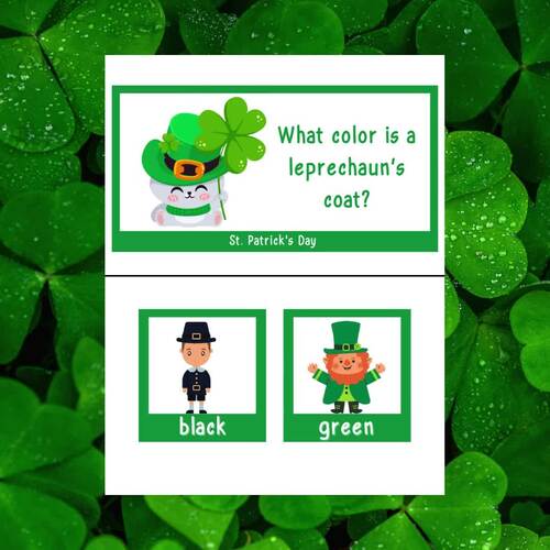 Question of the day preschool March, Morning meeting questions, St ...