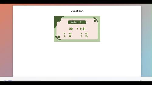 Integer Operations Check for Understanding BUNDLE!! by Kept Curriculum OOK