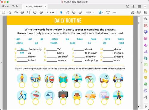 ESL Beginners Lesson: Learn the Daily Routine by ESL Class Workshop