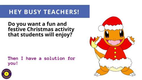 Pokemon Christmas Arts and Crafts Activity: Charmander Edition | TPT