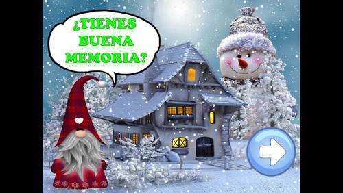 Navidad memory game prepositions Spanish Christmas vocabulary ppt