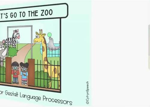 Gestalt Language Processing Zoo Story Boom Cards™ - for Autism by ...