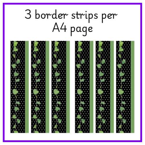 Printable Borders and Backing Pages Farmhouse Classroom Decor Theme