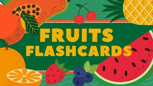 Fruit Flashcards - Fun and Colorful by William Medina | TPT