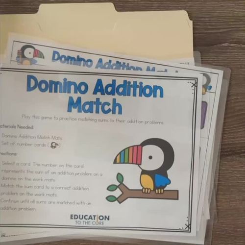 File Folder Games for Kindergarten | Spring by Education to the Core