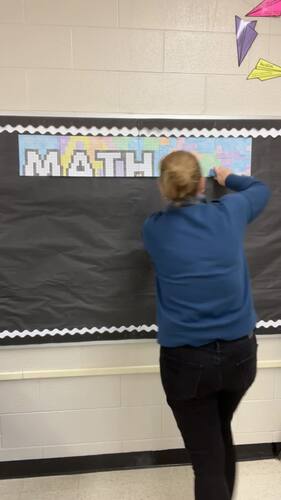 Math is the GOAT Collaborative Coloring Poster | Editable by count on kupe