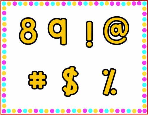 Printable Yellow Bulletin Board Letters, Large Alphabet Letters for KG