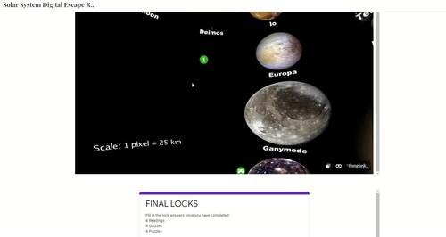 Solar System DIGITAL ESCAPE ROOM for Google Drive® | Distance Learning