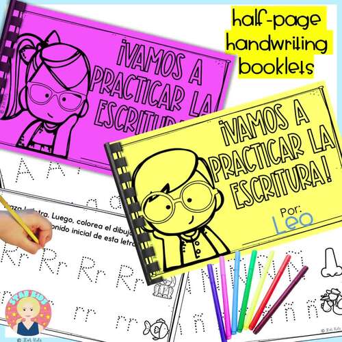 Handwriting Practice Booklets for PreK, K-1 IN SPANISH by Star Kids by ...