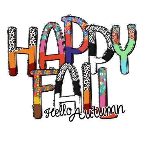 Colorful Doodle Alphabet fall, Autumn bulletin board letters font for ...