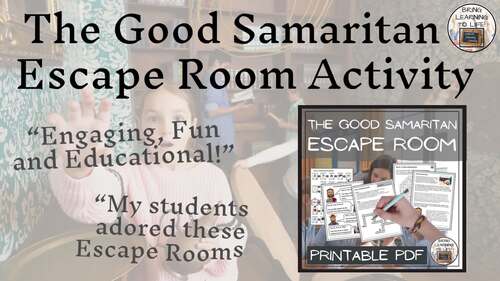 The Good Samaritan Story Escape Room | Social Studies & Bible Studies ...
