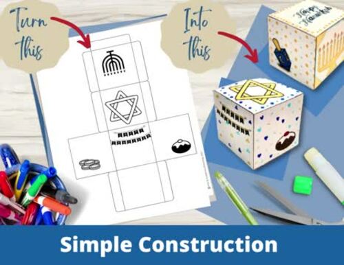 HANUKKAH Chanukah Holiday Gift Exchange Craft Activity for Community ...